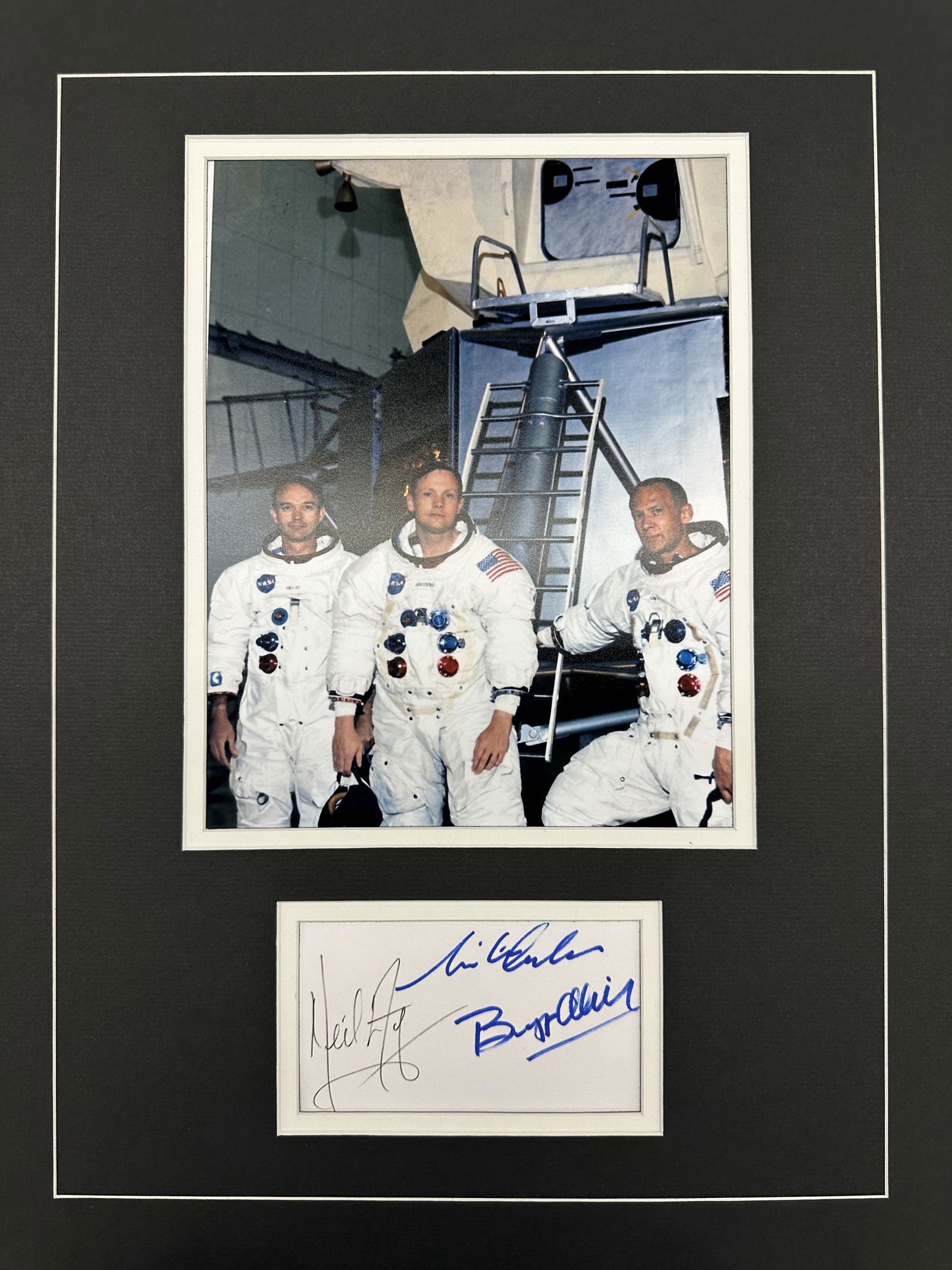 Apollo 11 Autographed Display ALL 3 - Jan 25, 2023 | ICZ Auctions in FL