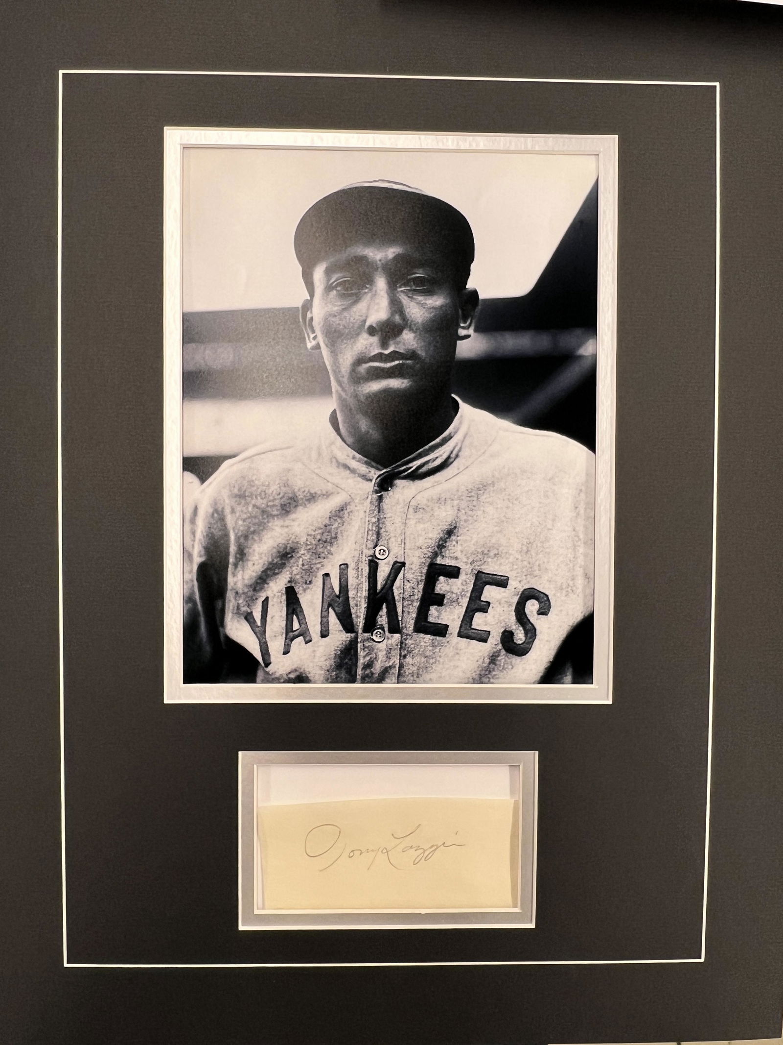 Tony Lazzeri Autographed Display (#0056) on Jan 31, 2023 | ICZ Auctions ...