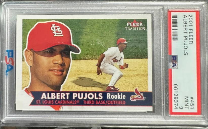 Albert Pujols PSA 9 ROOKIE 2001 Fleer (#0001) on Feb 17, 2023 | ICZ ...