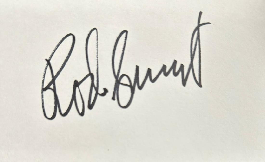 Rod Stewart Autographed Card