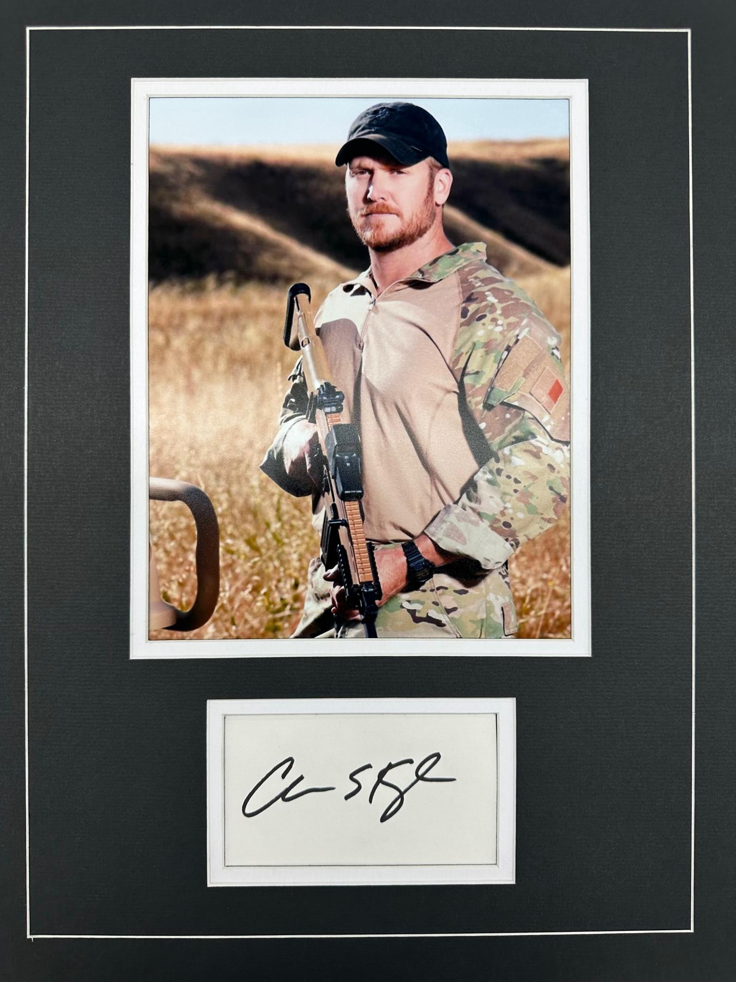 Chris Kyle Autographed Display (#0008) on Feb 26, 2023 | ICZ Auctions in FL