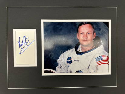 1969 Neil Armstrong Autographed Card