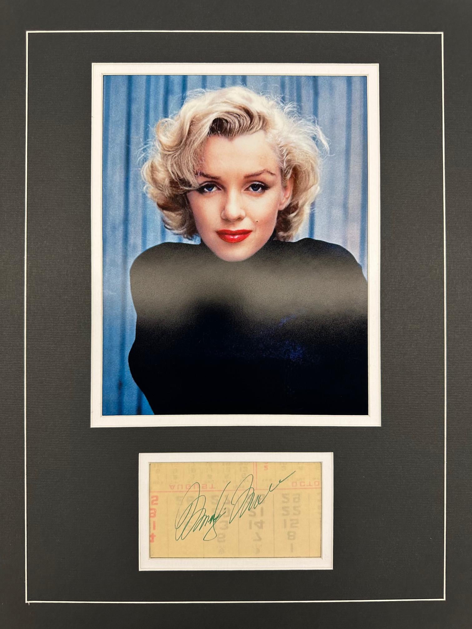 Marilyn Monroe Autographed Display (#0014) on Feb 24, 2023 | ICZ ...
