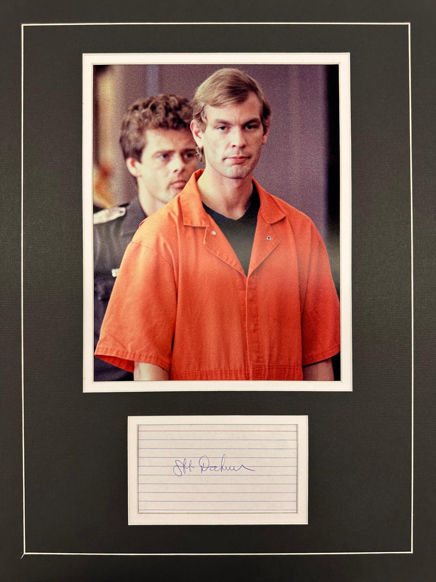Jeffrey Dahmer Autographed Display - Feb 27, 2023 | ICZ Auctions in FL