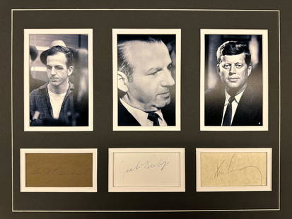 Jfk Jack Ruby & Lee Harvey Oswald Autographed Display