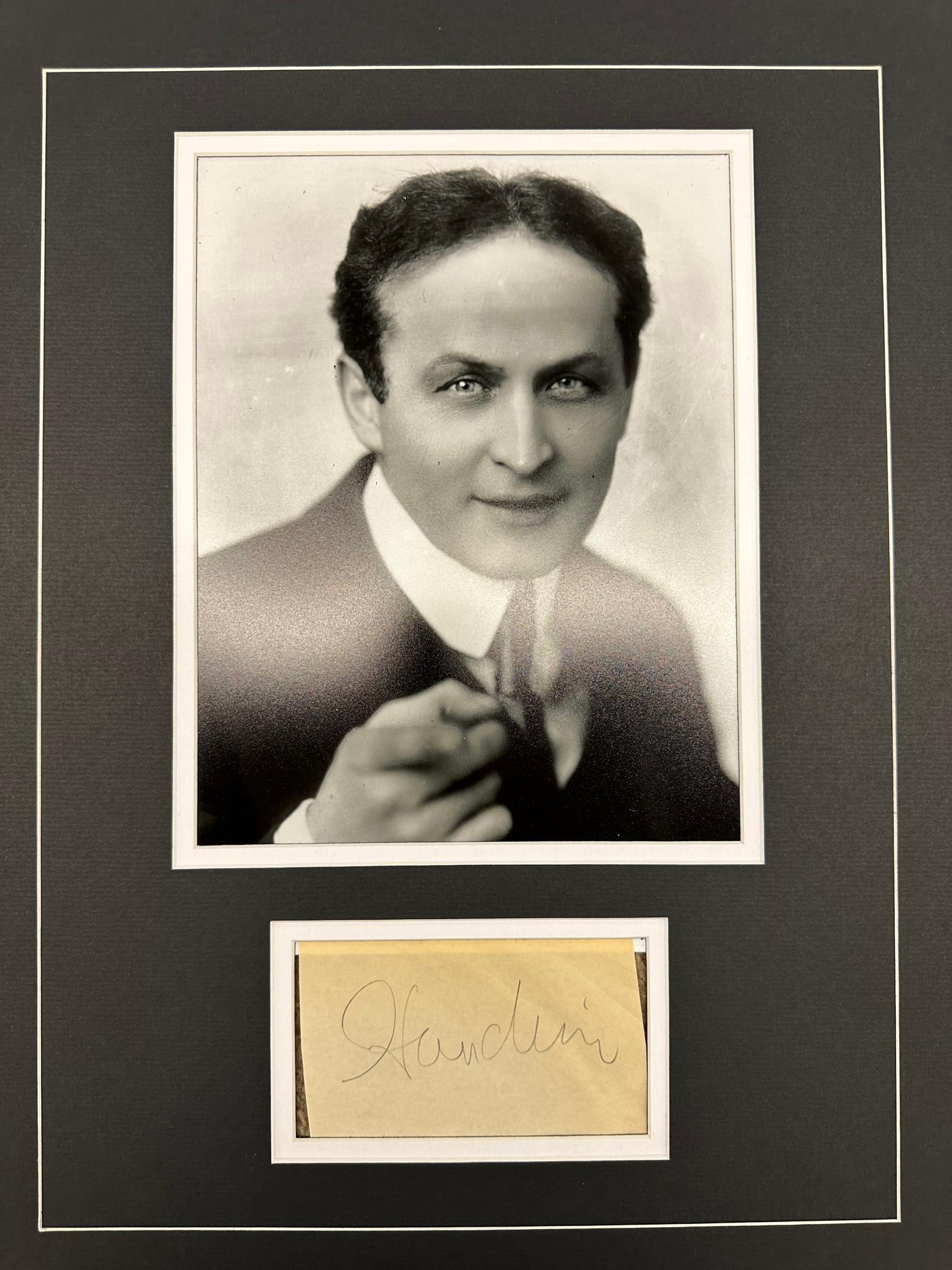 Houdini Autographed Display