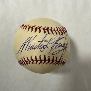Martin Luther King Autographed Baseball