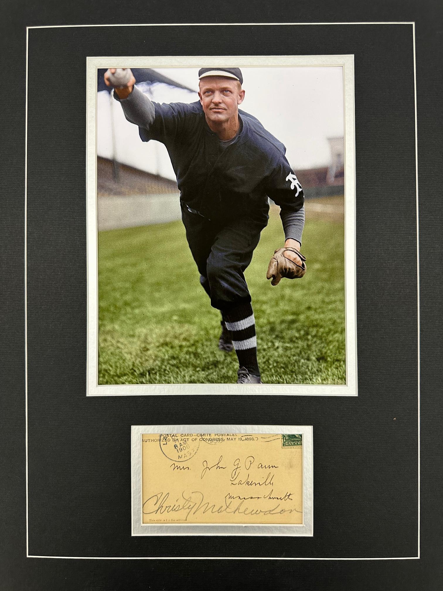 Christy Mathewson Autographed Display (#0024) on Mar 04, 2023 | ICZ ...