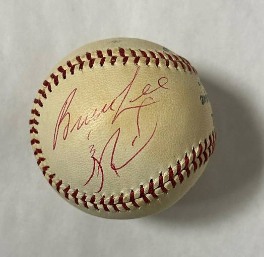 Bruce Lee Autographed Baseball