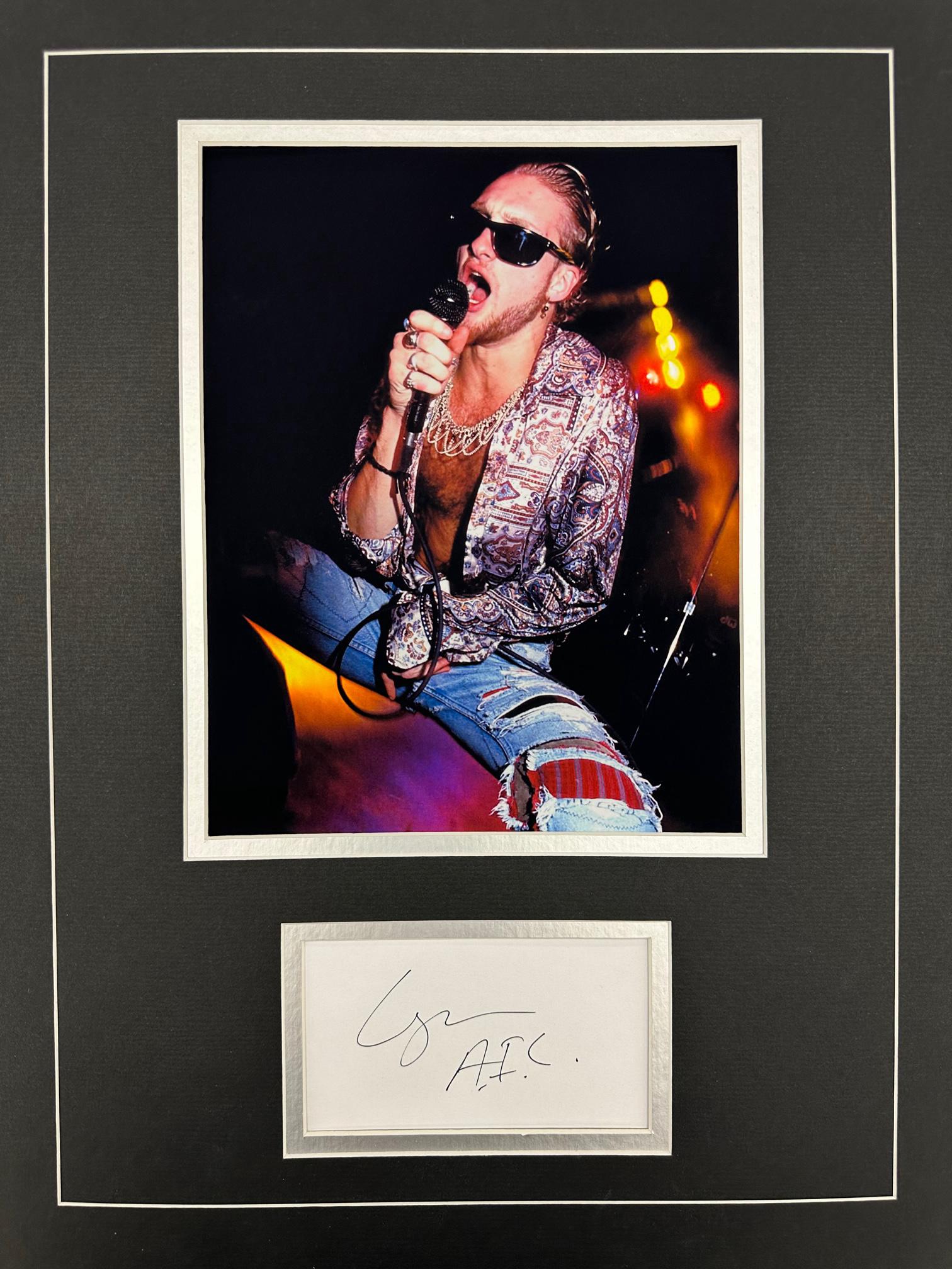Layne Staley Autographed Display (#0100) on Mar 10, 2023 | ICZ Auctions ...
