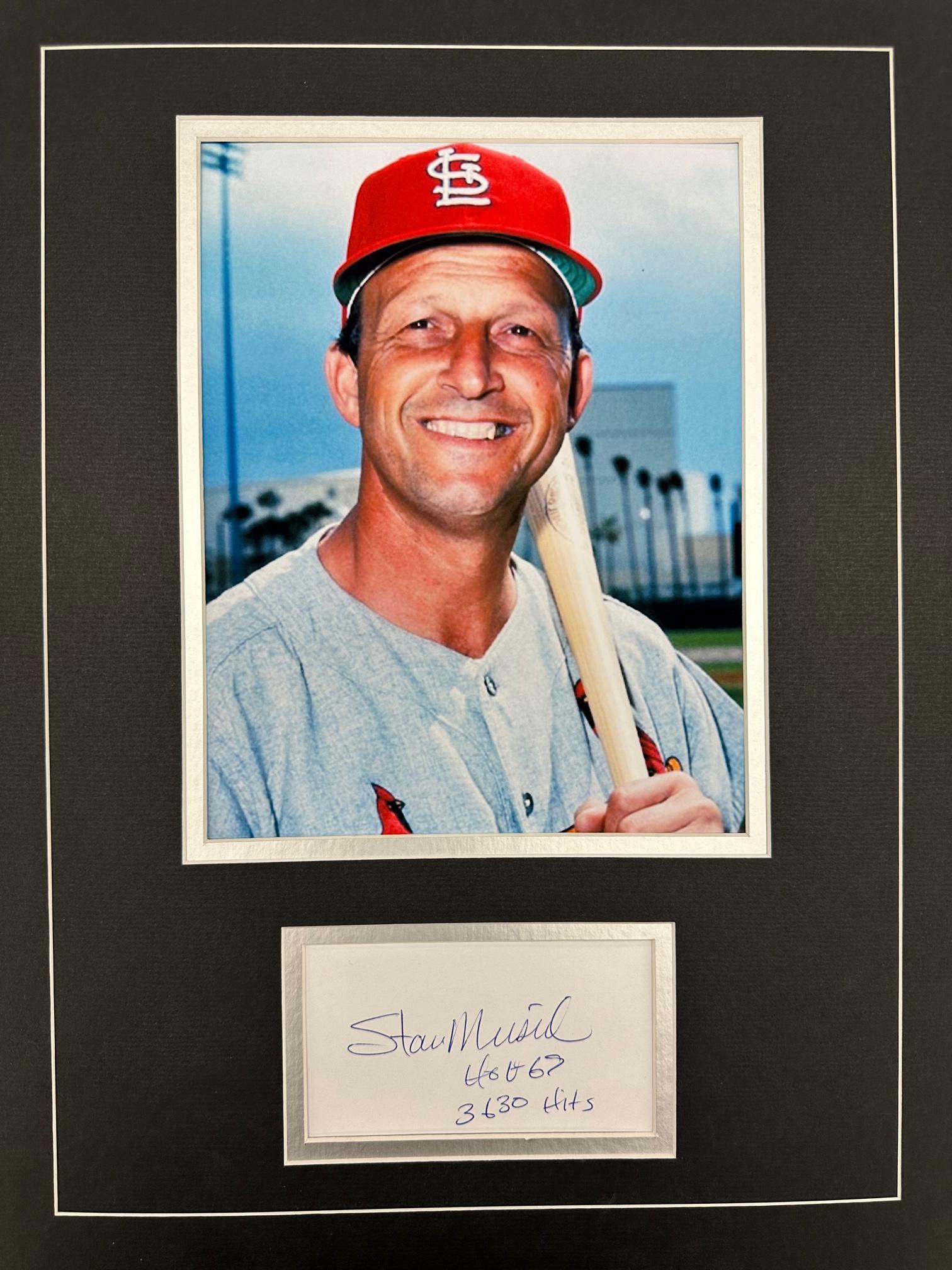 Stan Musial Autographed Display (#0101) on Mar 10, 2023 | ICZ Auctions ...