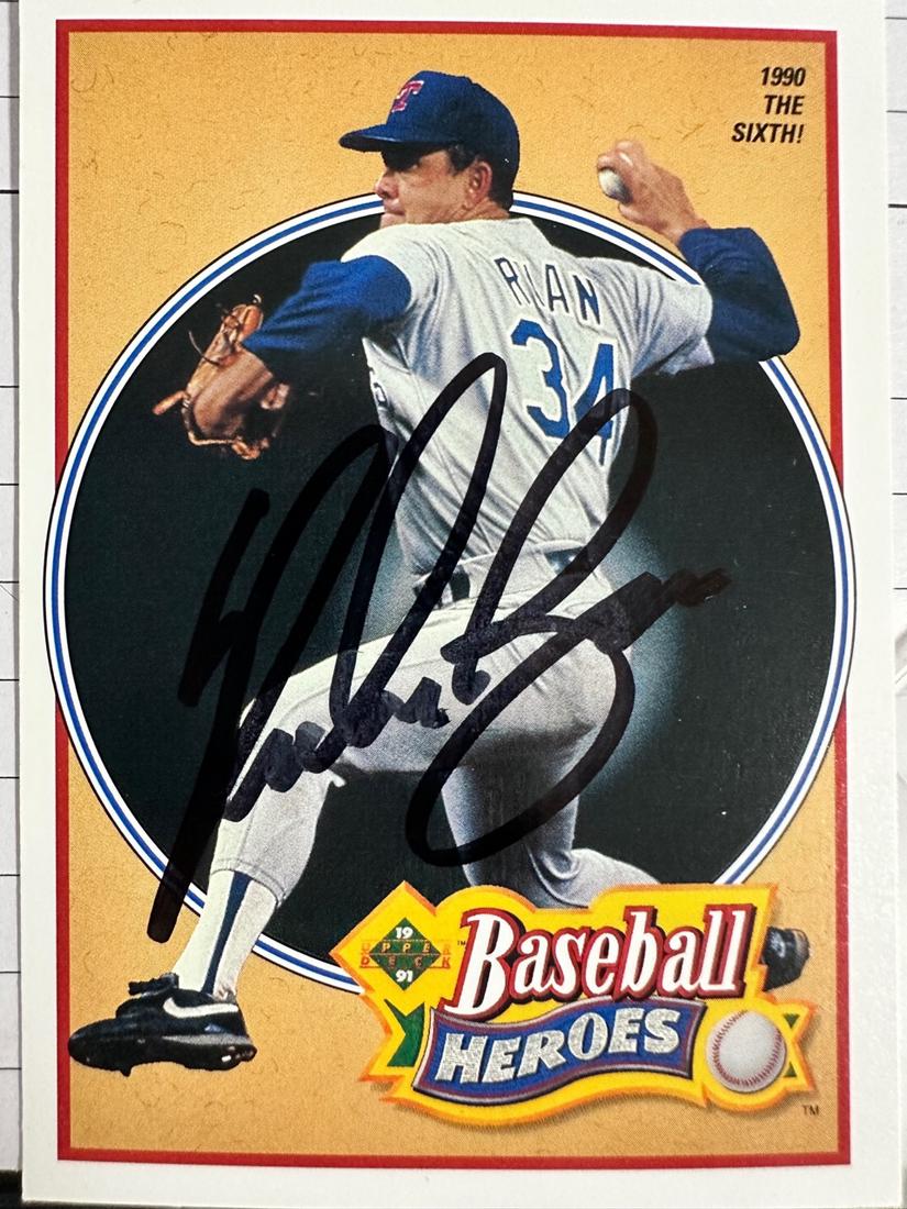 Nolan Ryan Autographed Card - Mar 19, 2023 | ICZ Auctions in FL