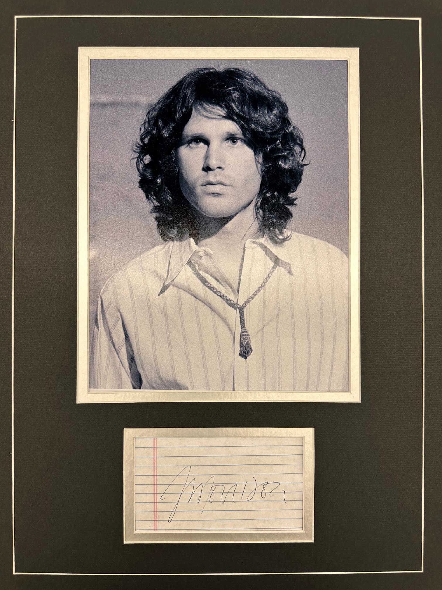 Jim Morrison Autographed Display (#0052) on Mar 29, 2023 | ICZ Auctions ...