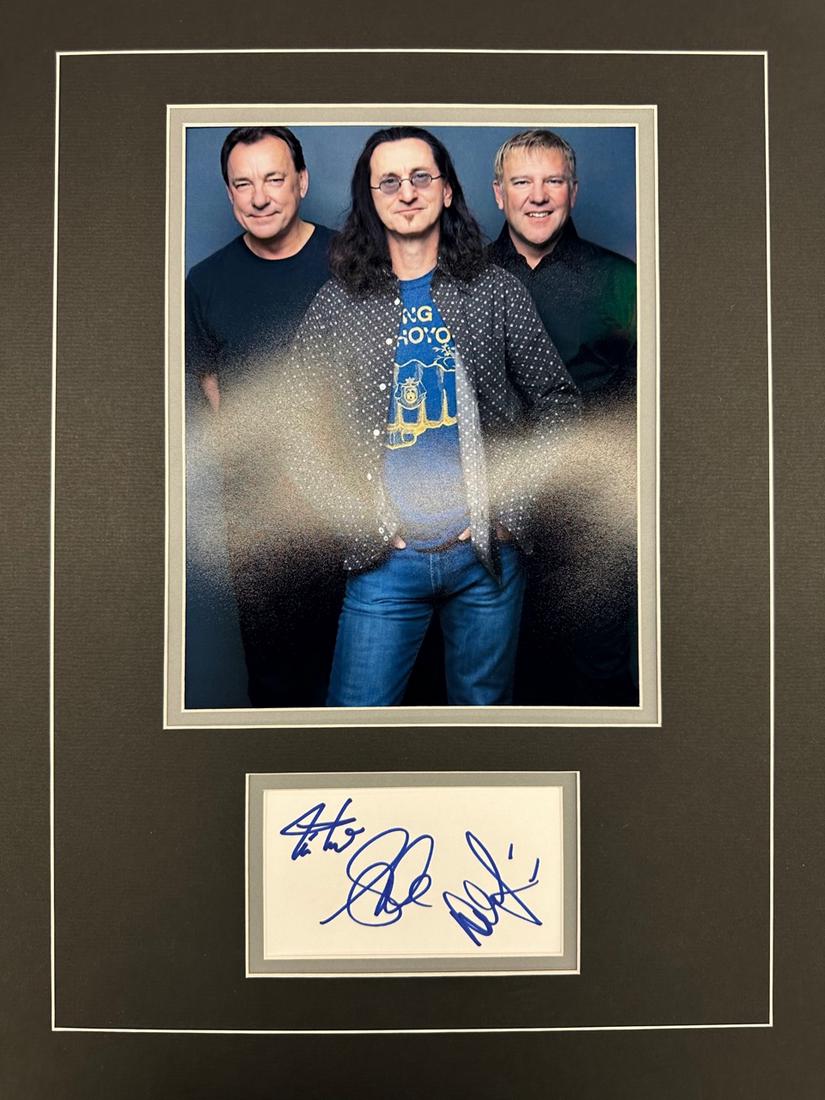 Rush Autographed DISPLAY All 3 (#0021) on Apr 02, 2023 | ICZ Auctions in FL
