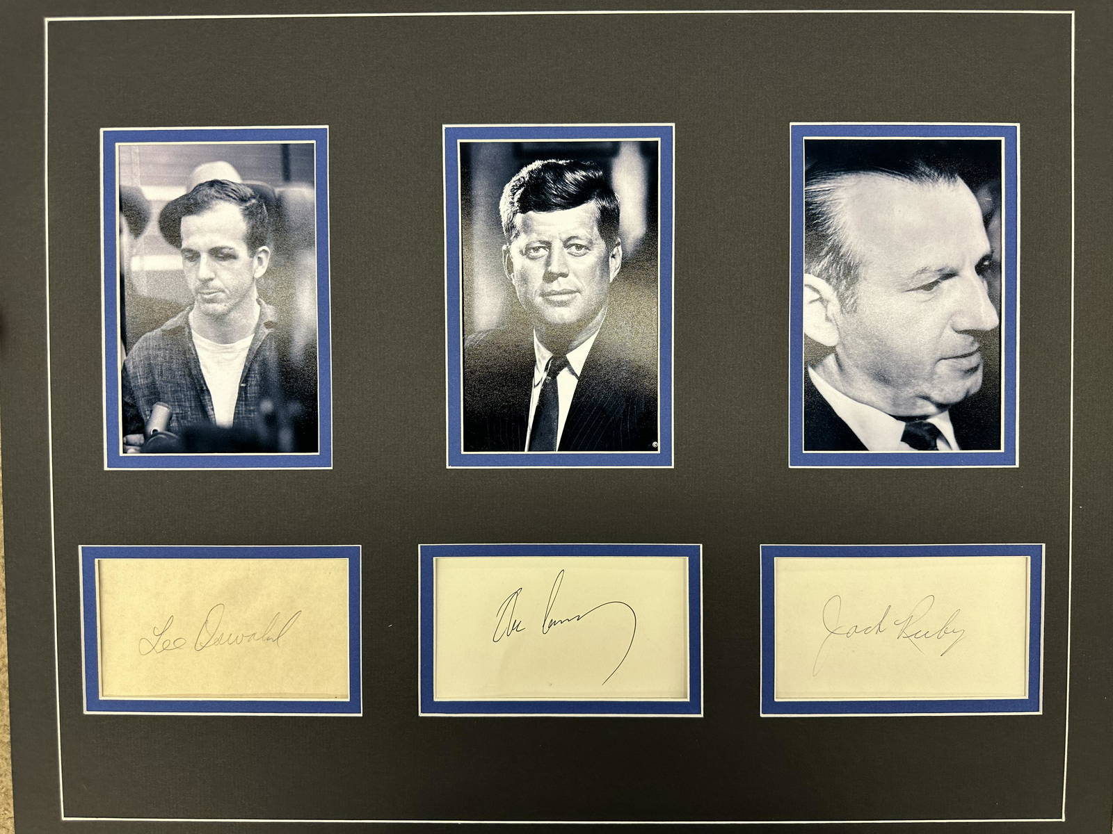 JFK JACK RUBY & LEE HARVEY OSWALD Autographed Display - Apr 15, 2023 ...