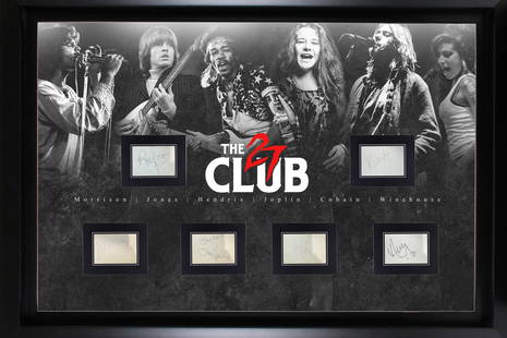 Janis Joplin Autograph Display