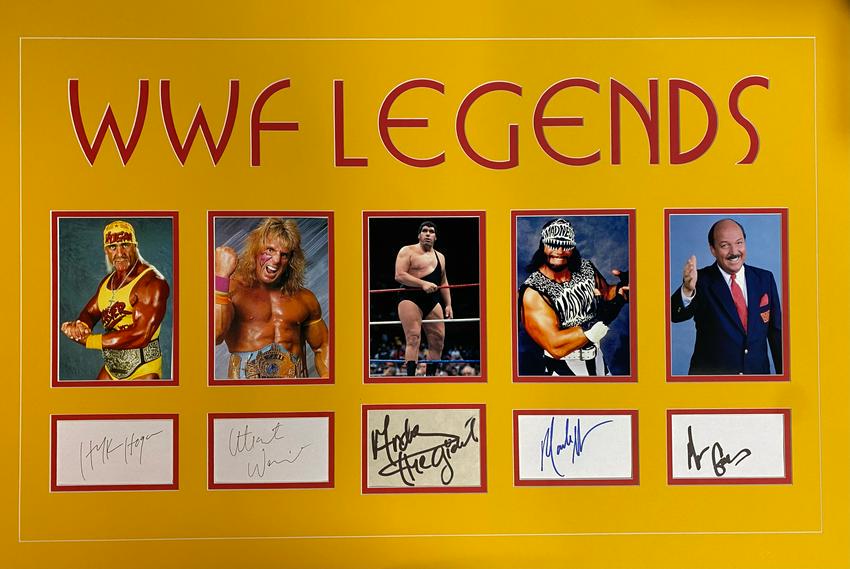 Wwf Autographed Display