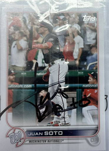 Juan Soto Autographed Card