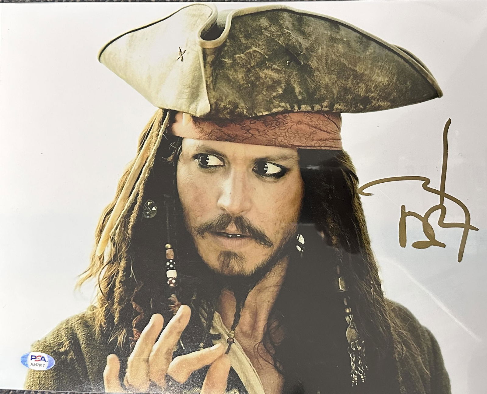 Johnny Depp Autographed 11x17
