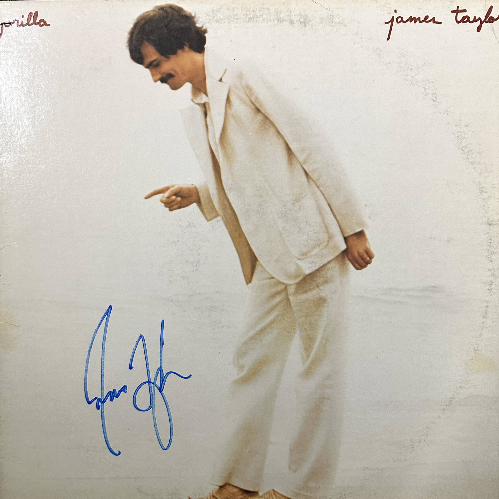 James Taylor Autographed Album Auction