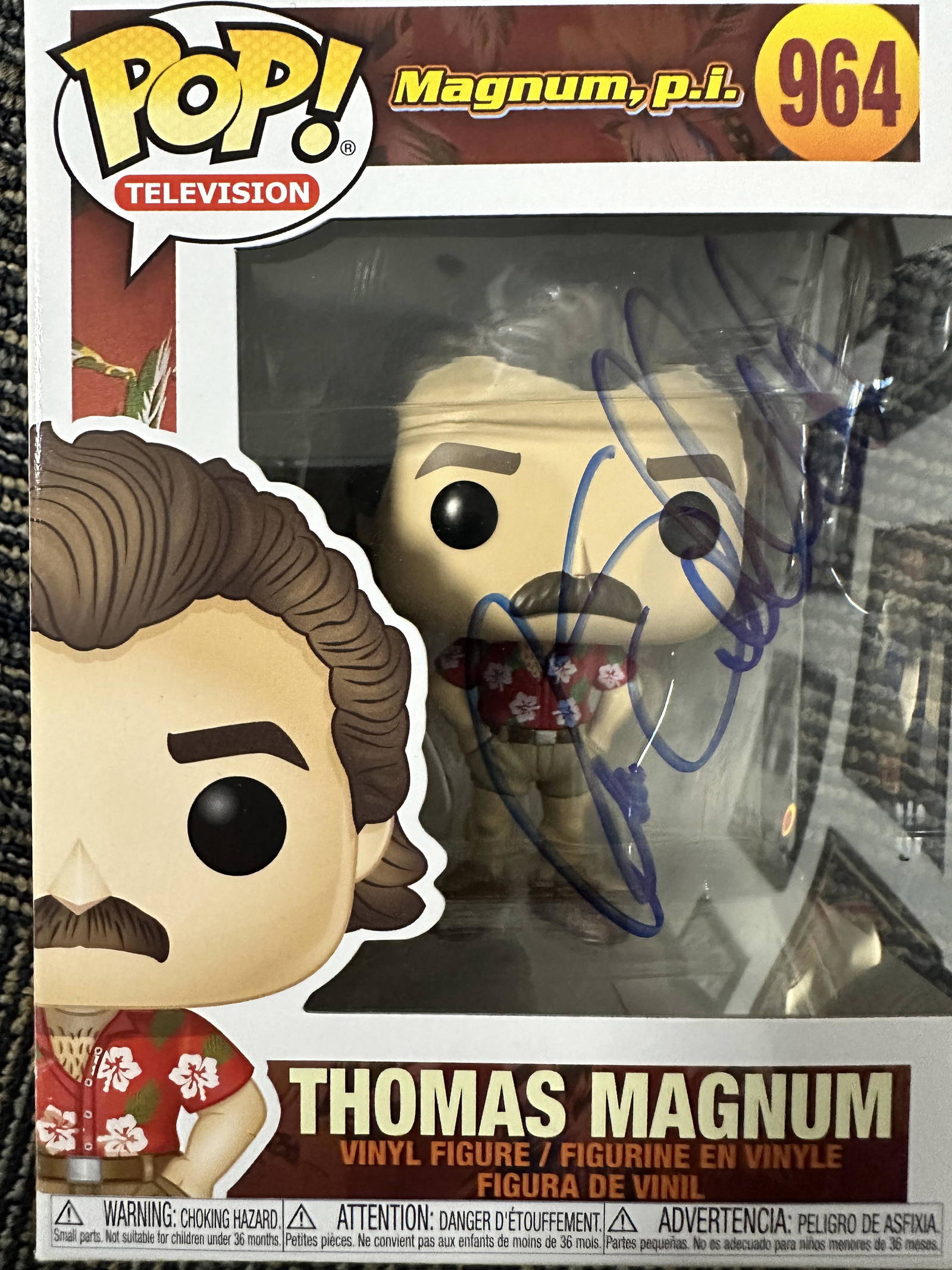 Tom Selleck Autographed Magnum Pi Funko Auction