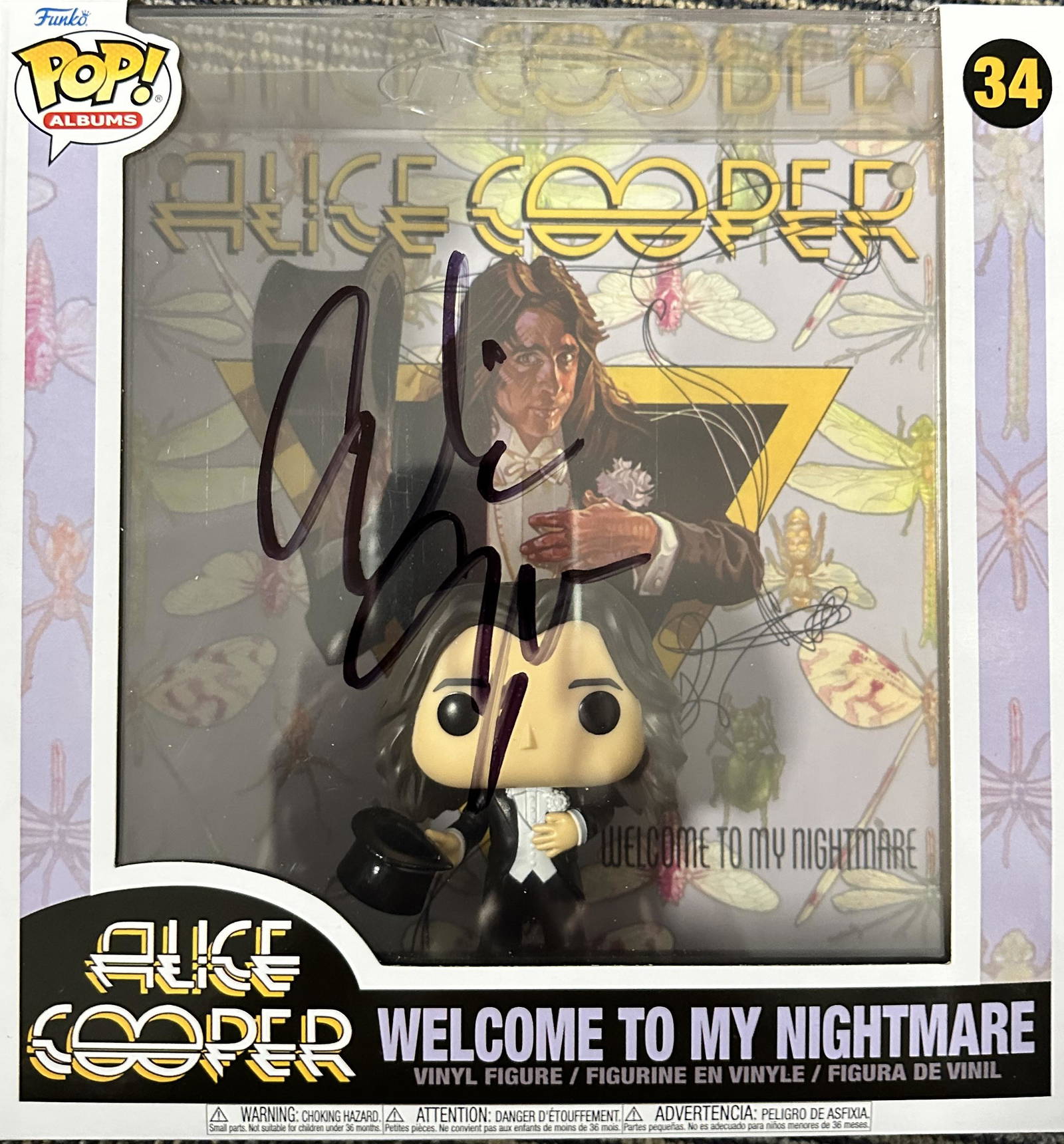 Alice Cooper Autographed Funko Auction