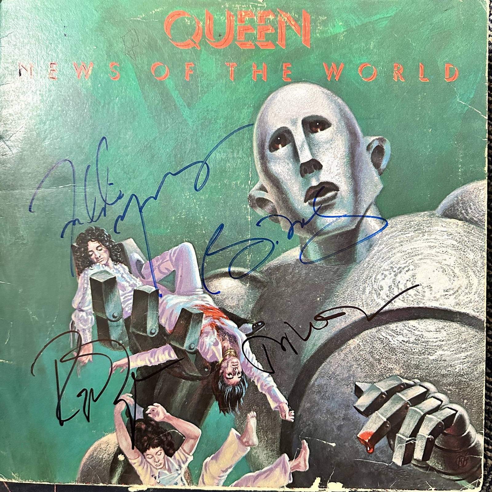 Queen Autographed Album All 4 Auction