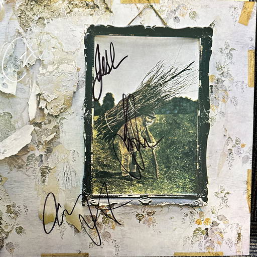 Led Zeppelin Autographed Album All 4 Bonham