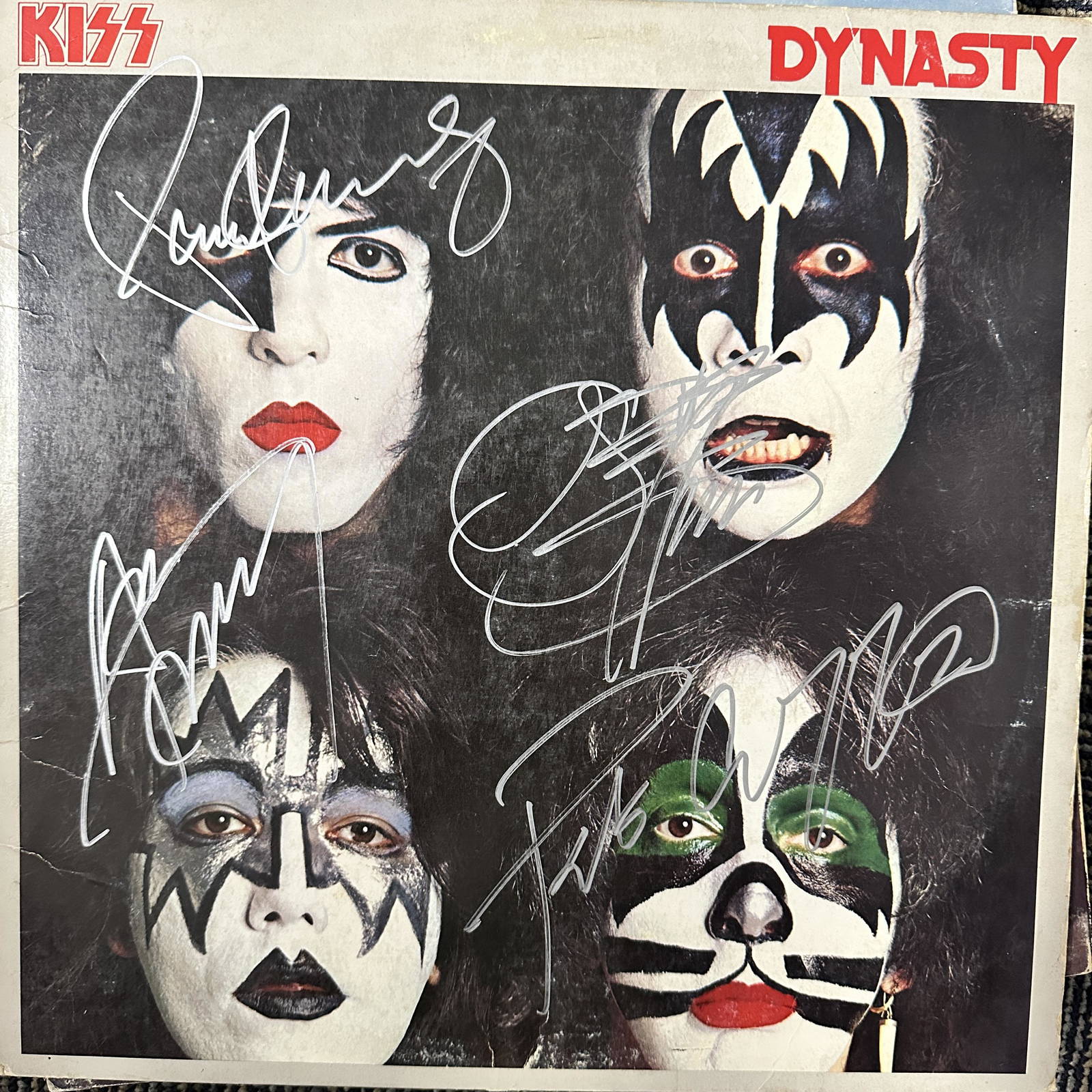Kiss Autographed Album All 4 Auction