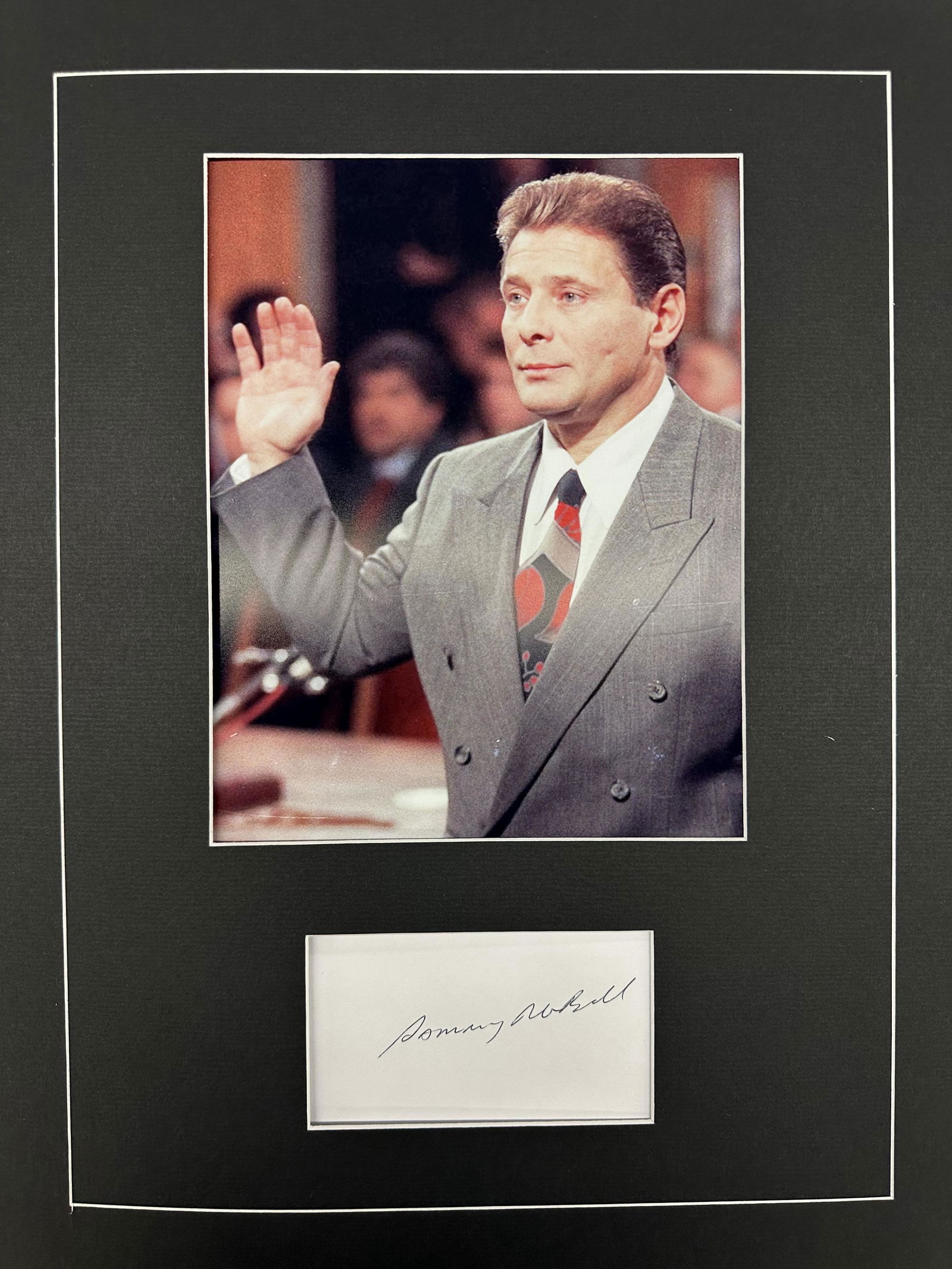 Sammy The Bull Autographed Display