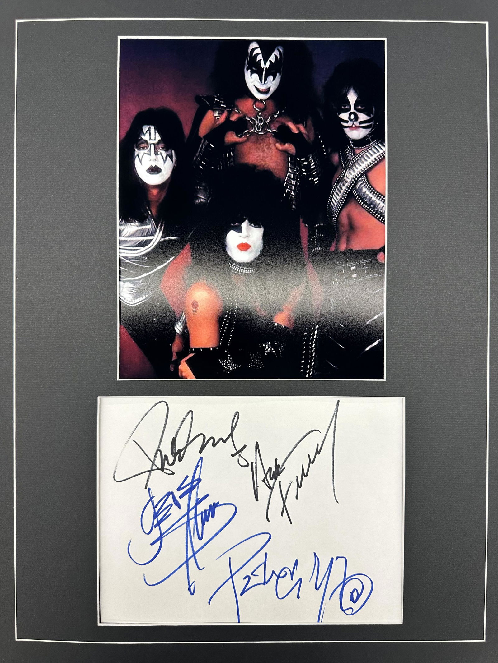 Kiss Autographed Display