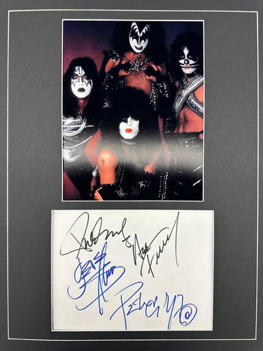 Kiss Autographed Display