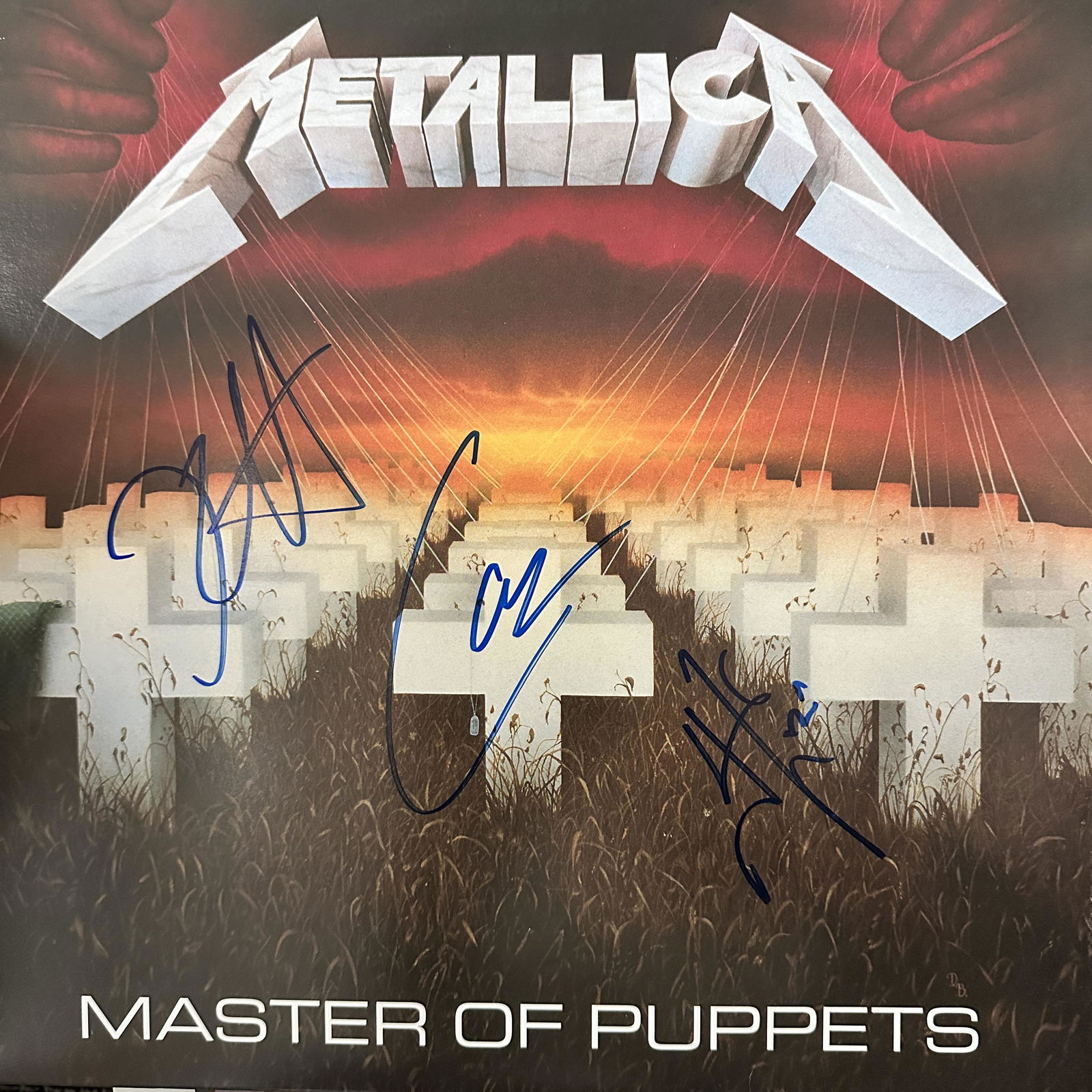 Metallica Autographed Album James Kirk Lars