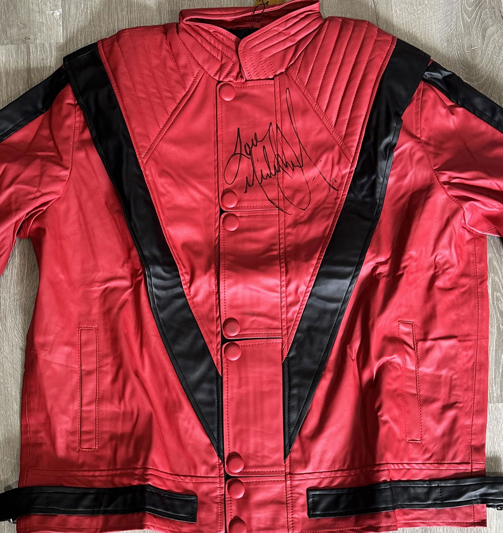 Michael Jackson Autographed Thriller Jacket! Rare