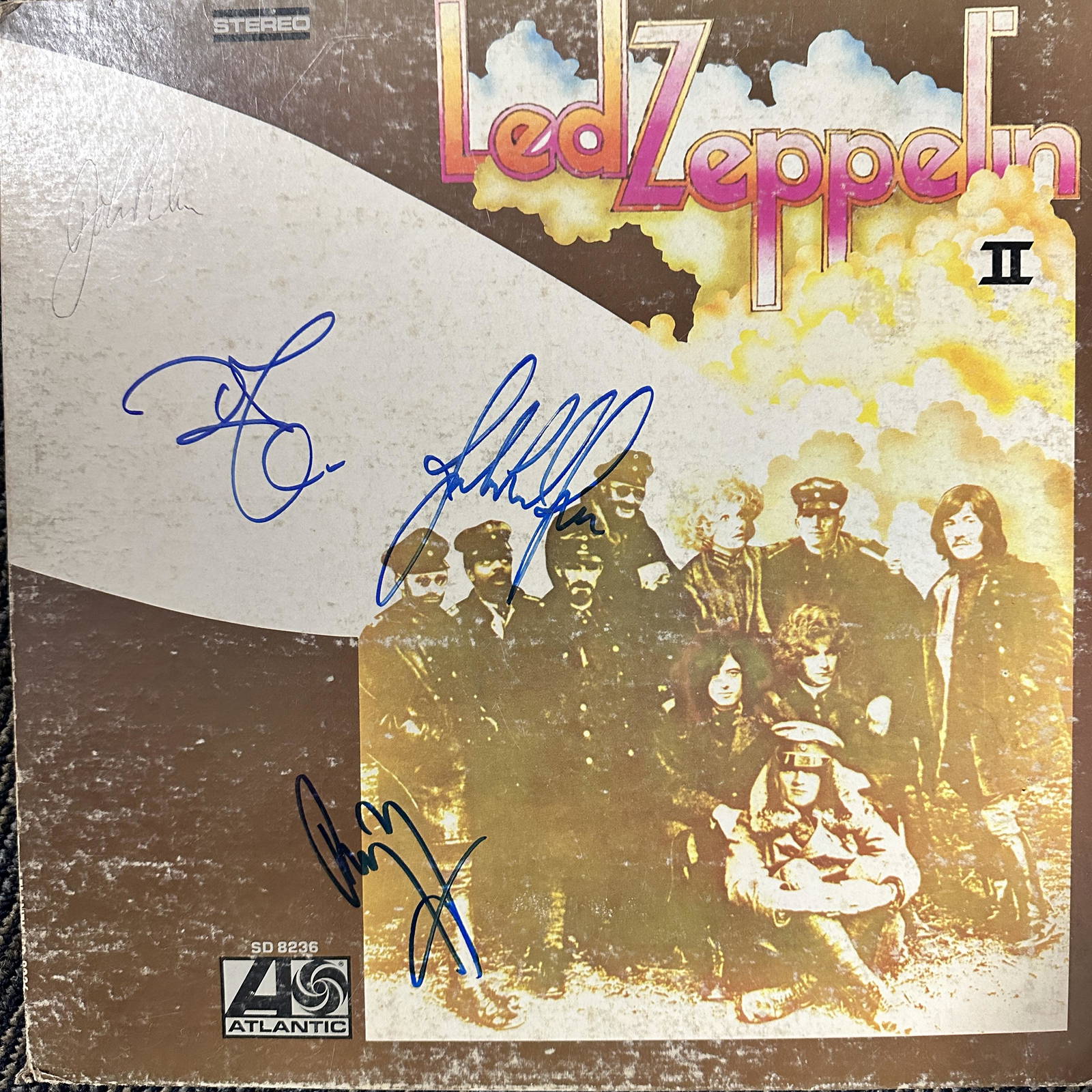 Led Zeppelin Autographed Album All 4 Bonham Auction