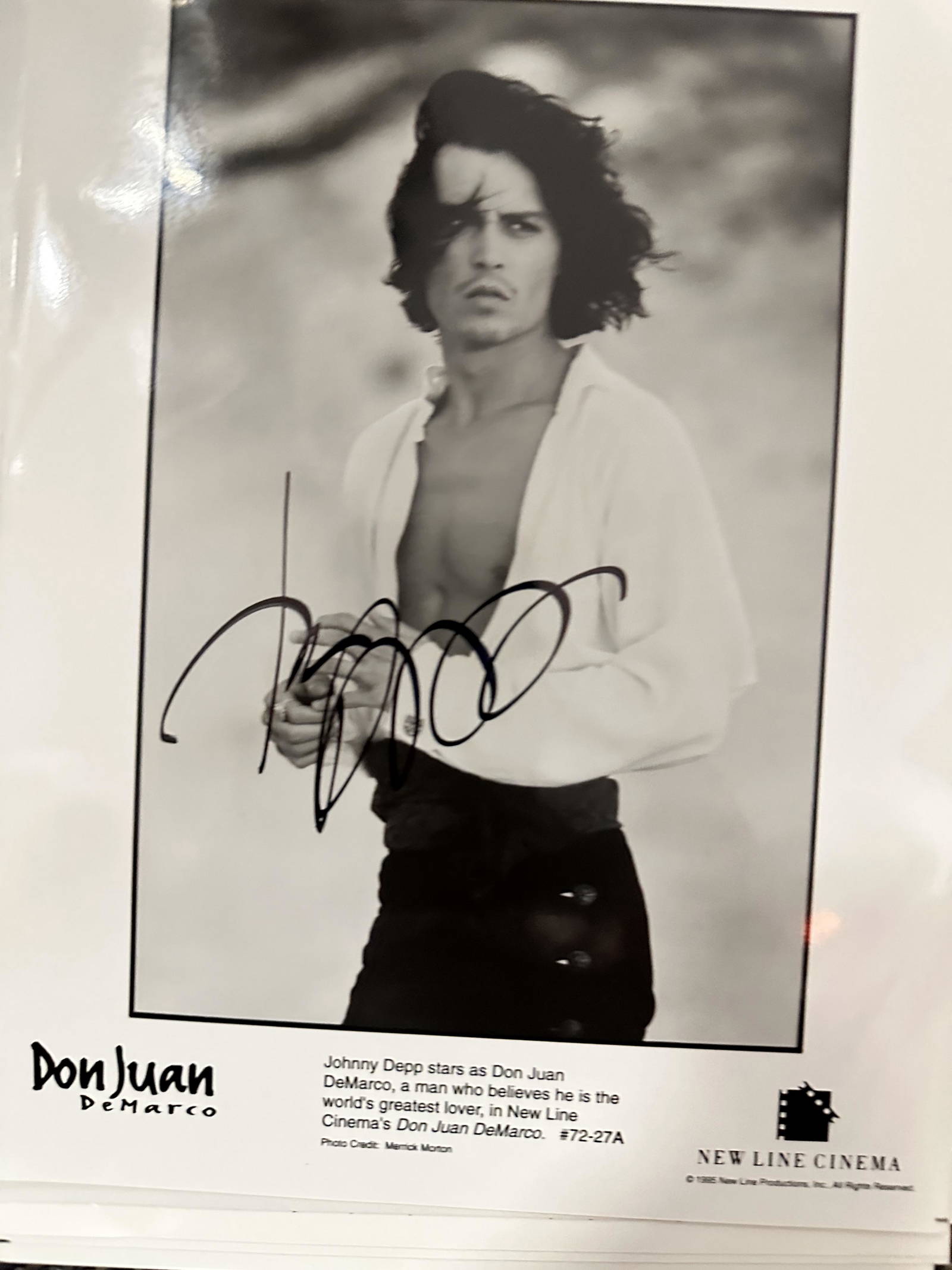 Johnny Depp Autographed 8x10 Auction