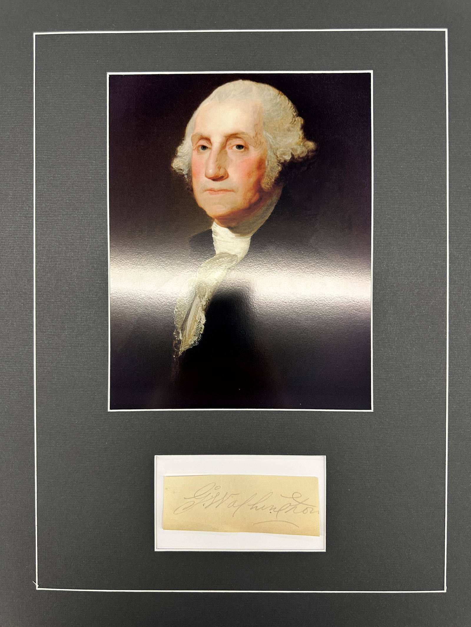 George Washington Autographed Display Auction