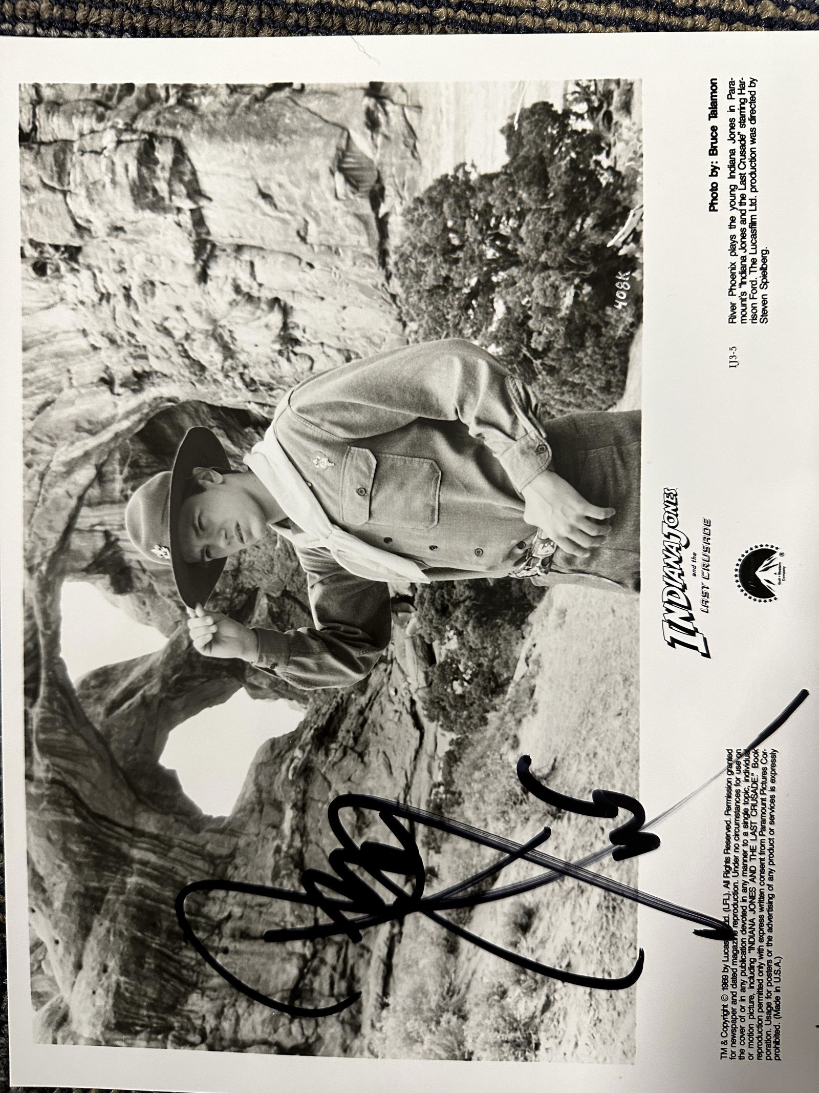 River Phoenix Autographed 8x10