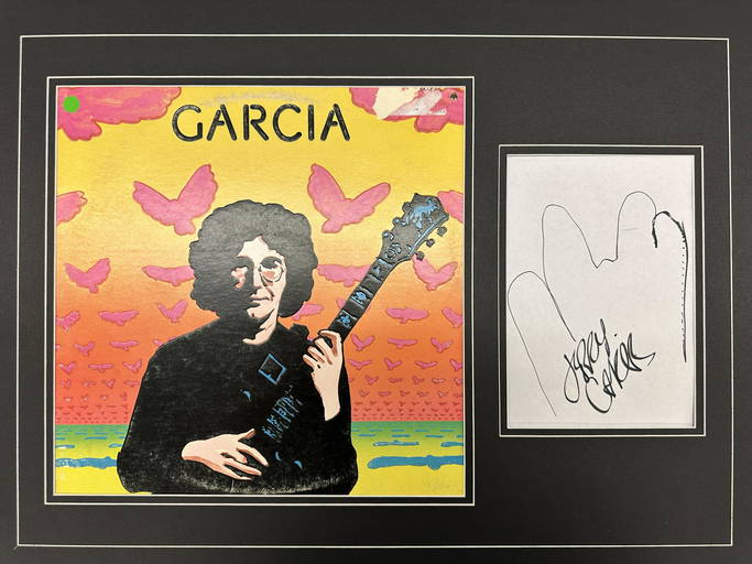 Jerry Garcia Hand Drawn Hand Print Autographed