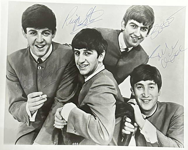The Beatles Autographed 8x10 Signed By All 4!