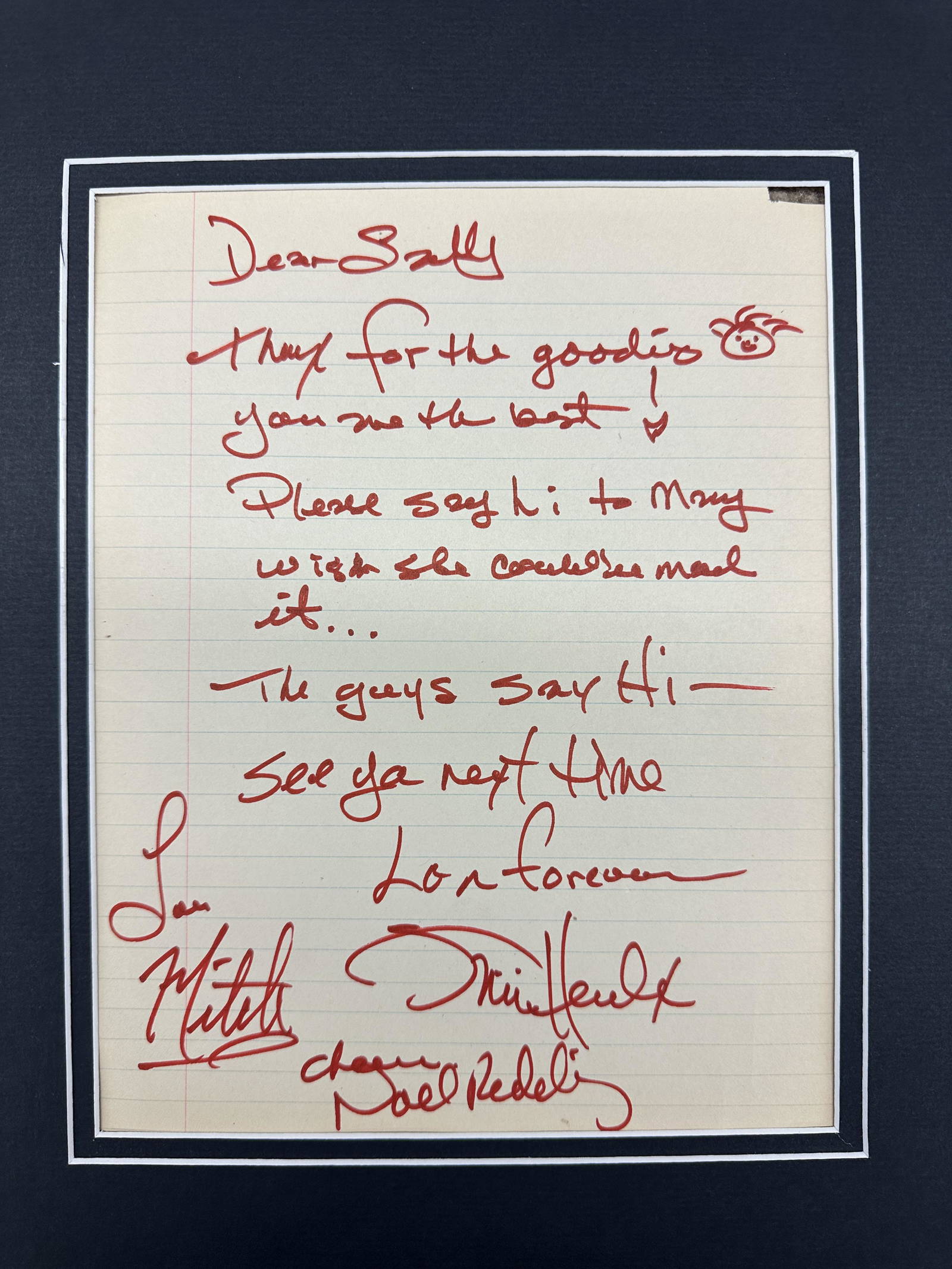 Jimi Hendrix Hand Written Letter Rare! Auction