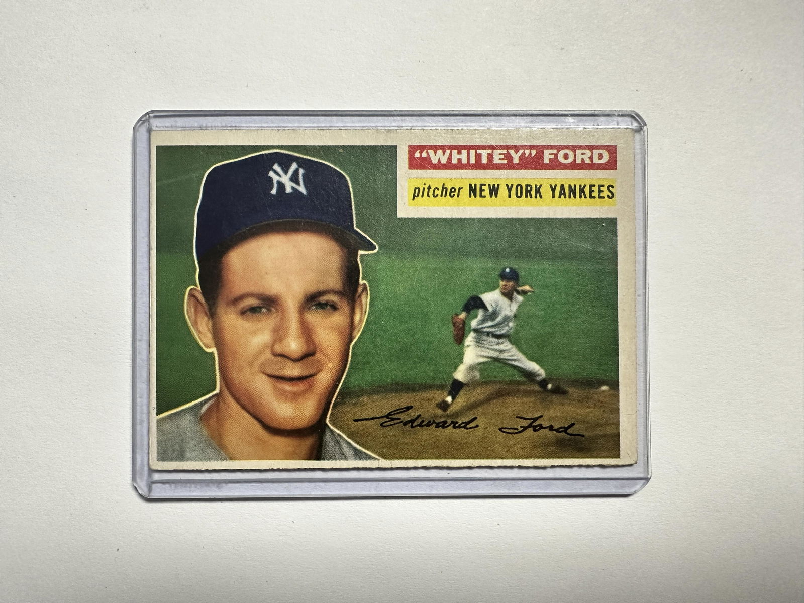 1956 Topps Whitey Ford Card