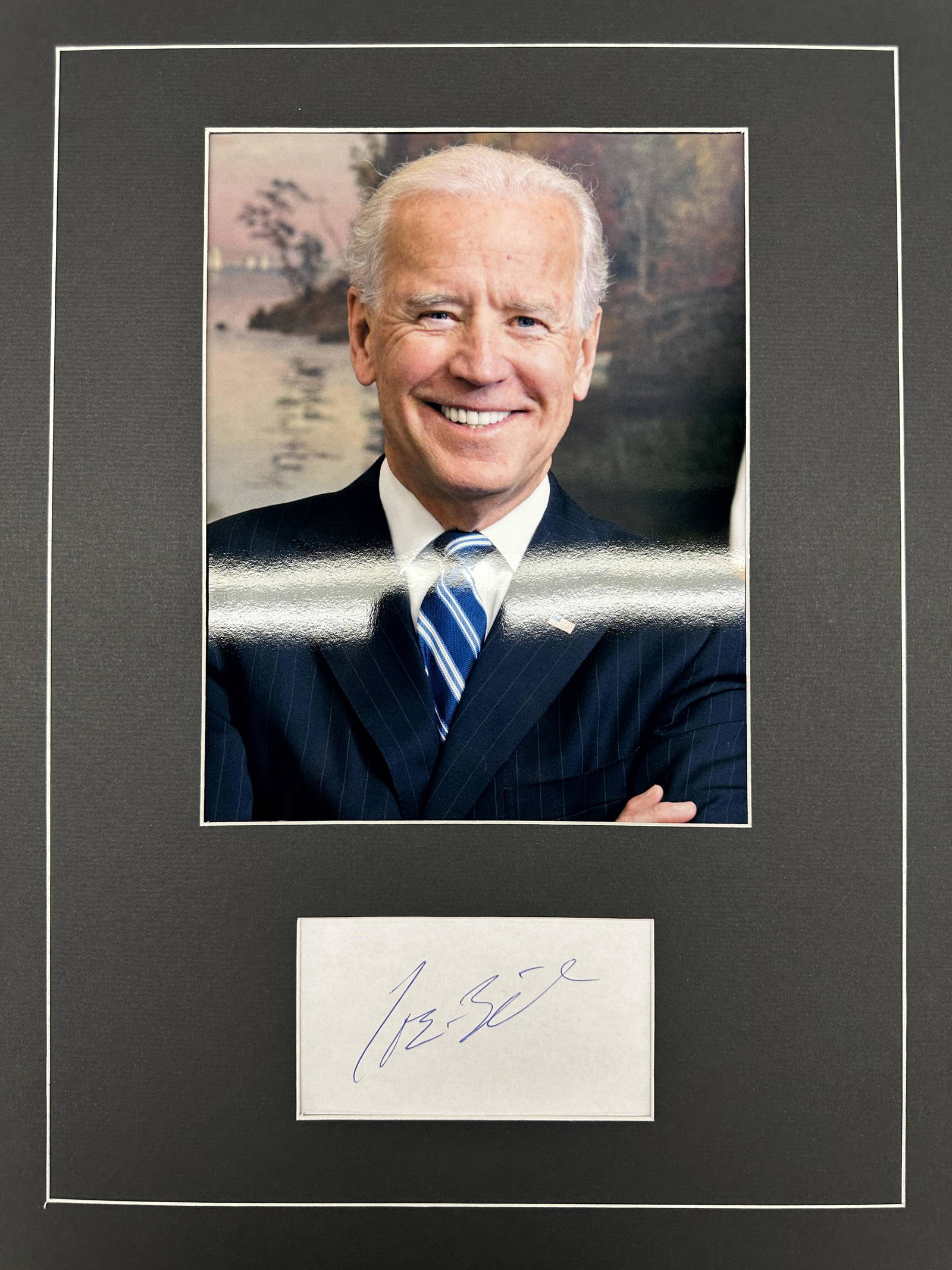 Joe Biden Autographed Display Auction