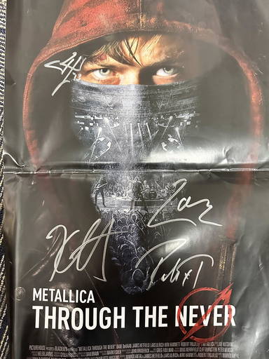 Metallica Autographed Poster All 4