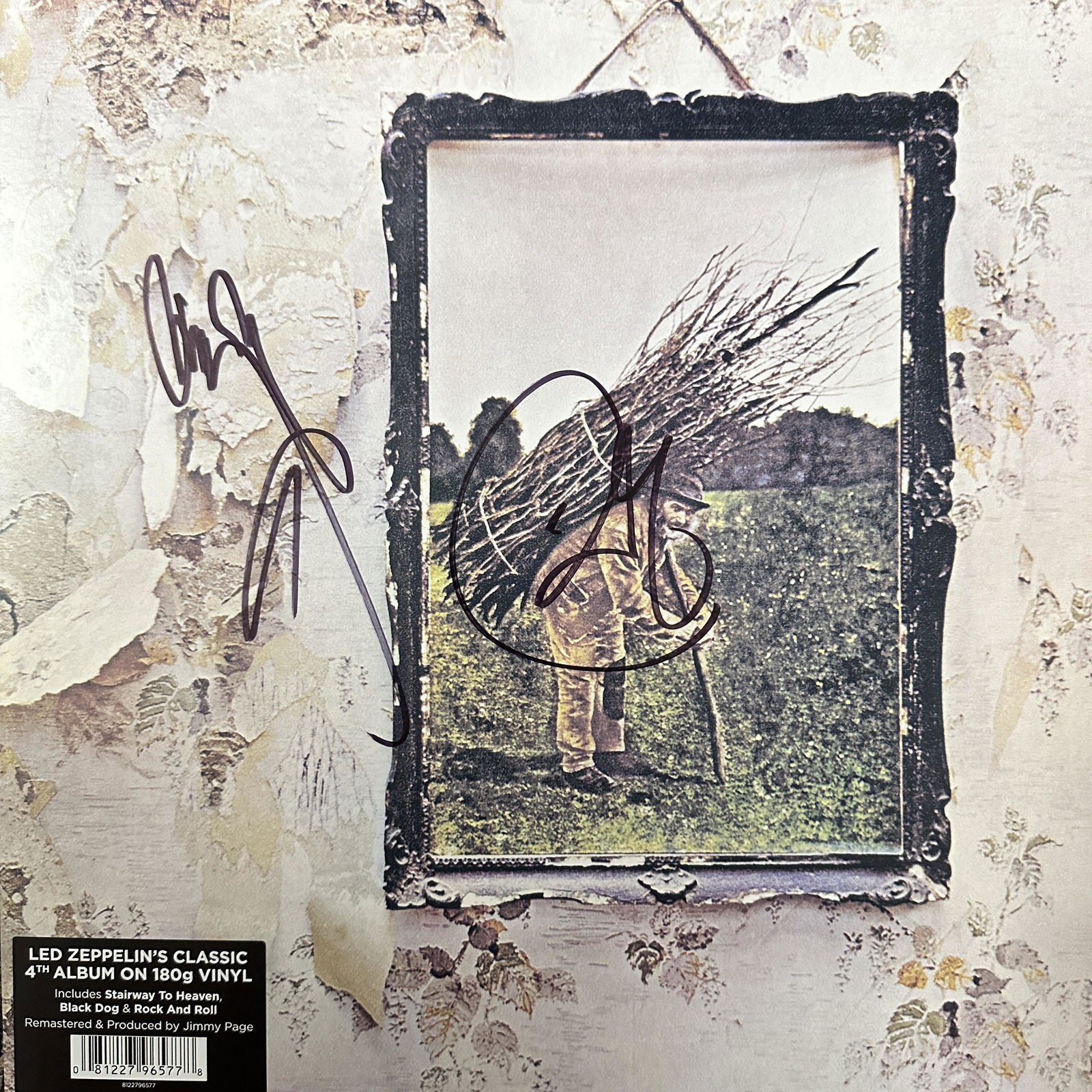 Led Zeppelin Autographed Album All Page Plant