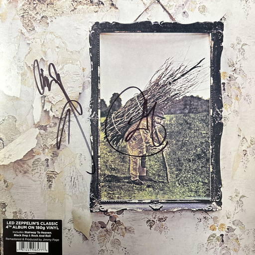 Led Zeppelin Autographed Album All Page Plant