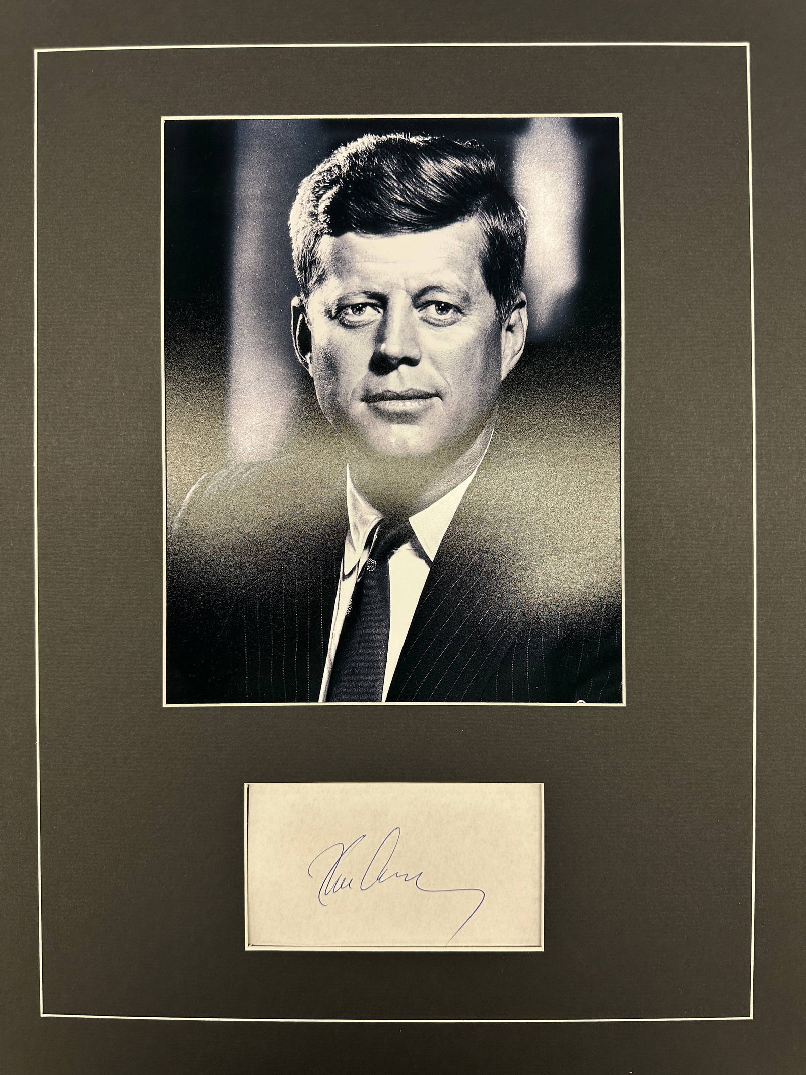 Jfk Autograph Display Auction