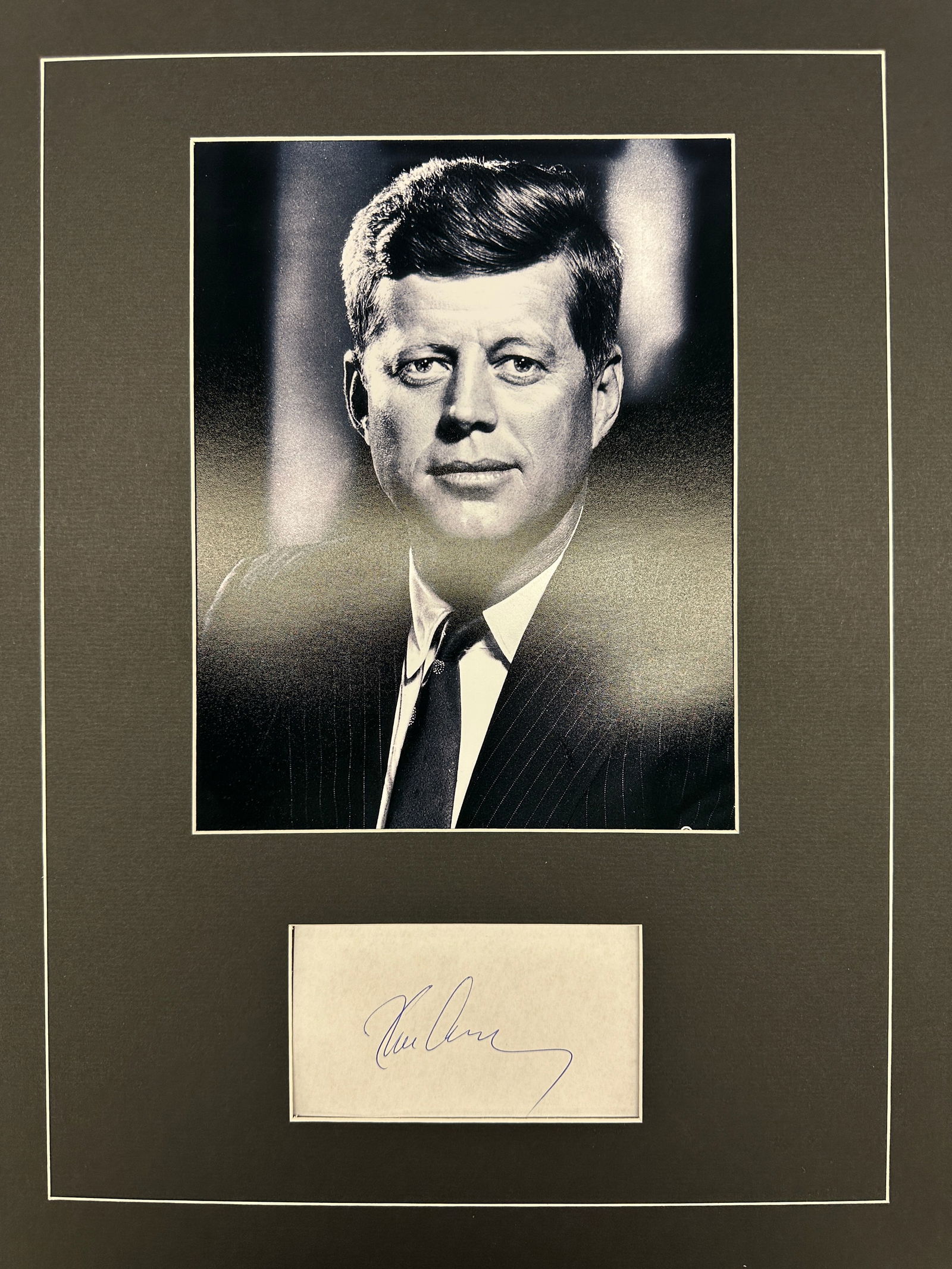 Jfk Autograph Display Auction