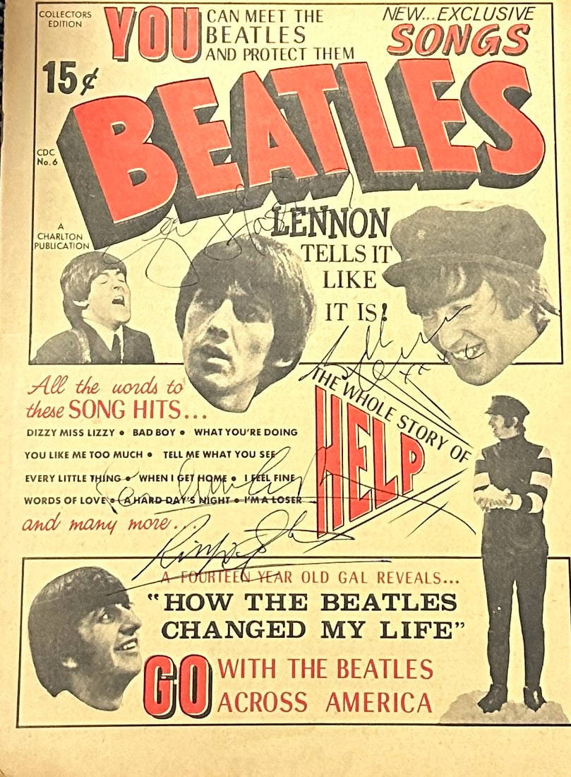 The Beatles Autographed Book! All 4 Auction