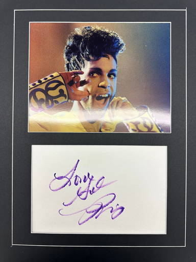 Prince Autographed Display